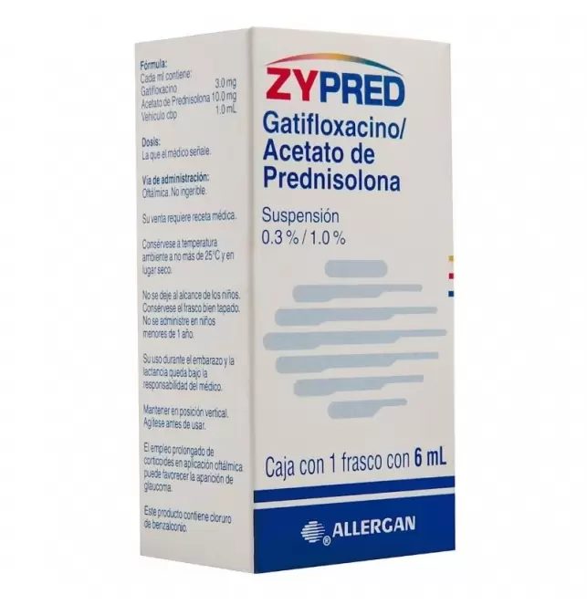 ZYPRED SUSPENSIÓN ESTÉRIL OFTÁLMICA CON FRASCO DE 6 ML