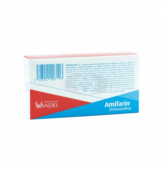 AMIFARIN 500 MG CON 20 CÁPSULAS