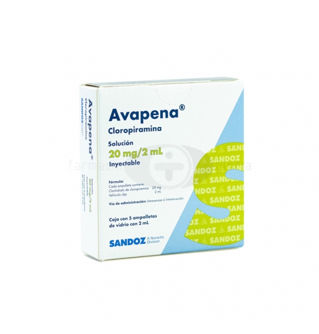 Ficha De Avapena Solución Inyectable 20 Mg/2 Ml De México – QJWBJX