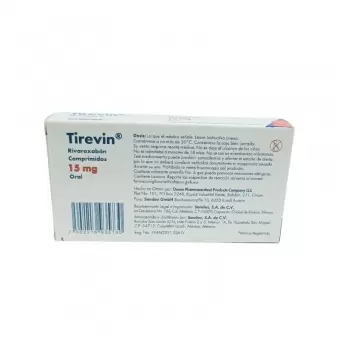 Tirevin 15 Mg Caja con 28 Comprimidos