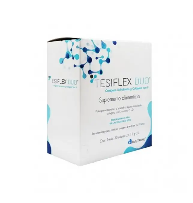 Tesiflex Duo Suplemento Alimenticio Colágeno, 3 Sobres de 11 G