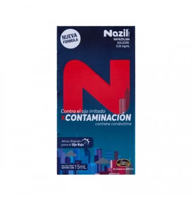 Nazil Solución Al Ojo Irritado Contra La Contaminación, 15 Ml