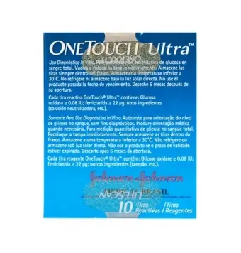 Tiras Reactivas One Touch Ultra, 10 Tiras
