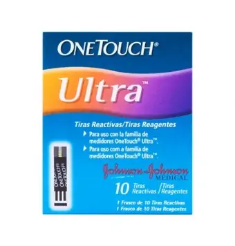 Tiras Reactivas One Touch Ultra, 10 Tiras