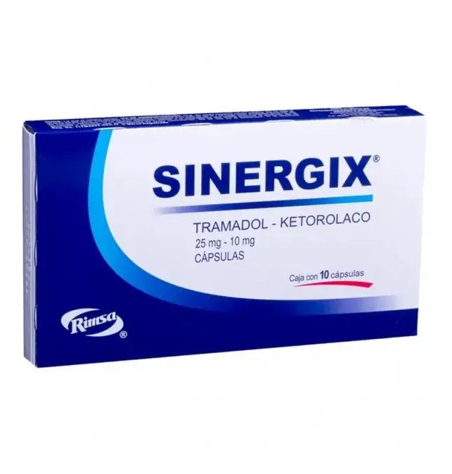 Sinergix 25/10 Mg 10 Cápsulas | Precio y Usos