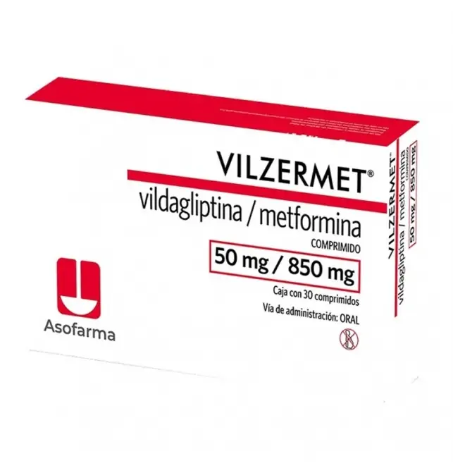 Vilzermet 50 Mg / 850 Mg 30 Comprimidos | Precio y Usos