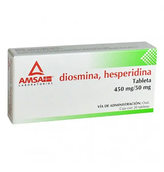 Diosmina/Hesperidina 450 Mg / 50 Mg 20 Tabletas | Precio y Usos