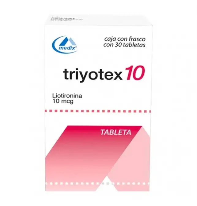 Triyotex 10 Liotironina 10 Mcg 30 Tabletas | Precio y Usos