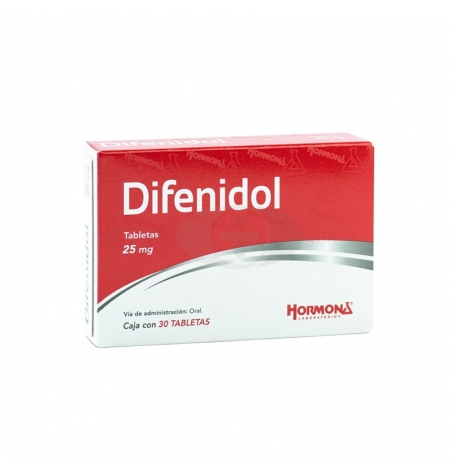 DIFENIDOL 25 MG CON 30 TABLETAS