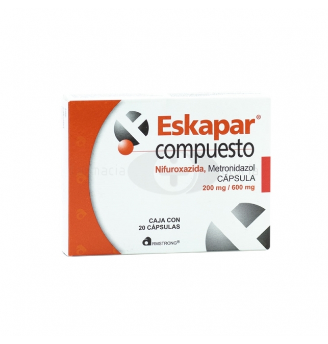 ESKAPAR COMPUESTO 200MG/600MG CON 20 CÁPSULAS