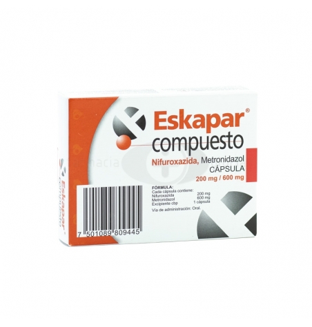 ESKAPAR COMPUESTO 200MG/600MG CON 20 CÁPSULAS