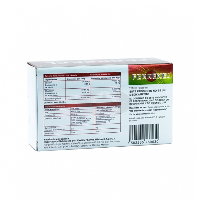 FERREXEL CON 60 CÁPSULAS