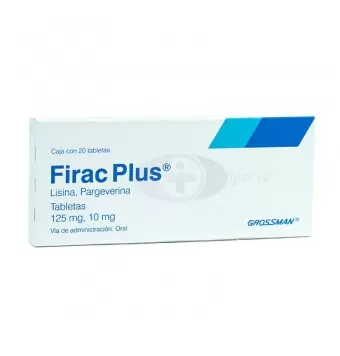 Firac Plus 125 MG / 10 MG Con 20 Tabletas - Excelente Precio