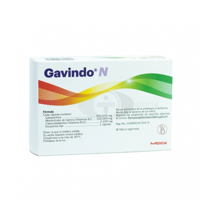 GAVINDO N 300MG/100MG/0.200MG CON 30 CÁPSULAS