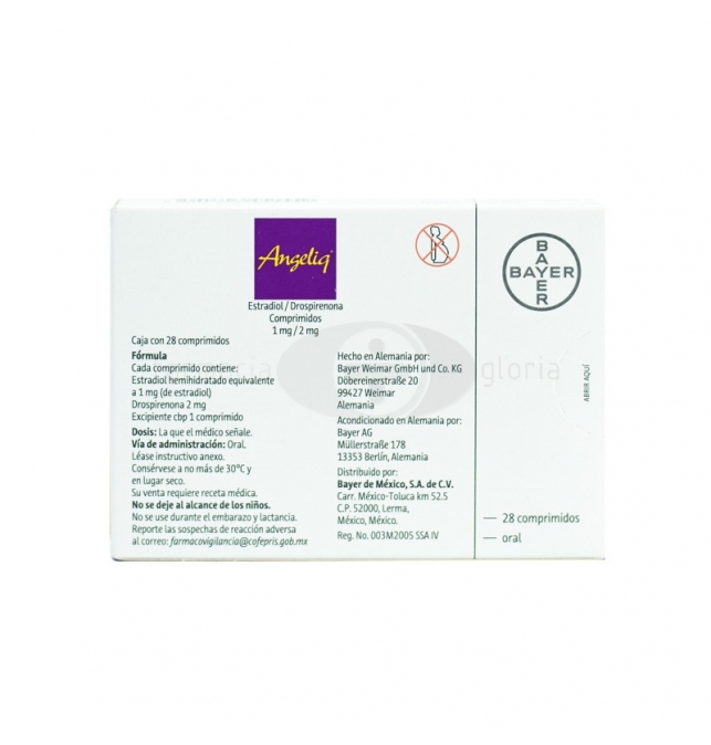 ANGELIQ 1MG/2MG CON 28 COMPRIMIDOS