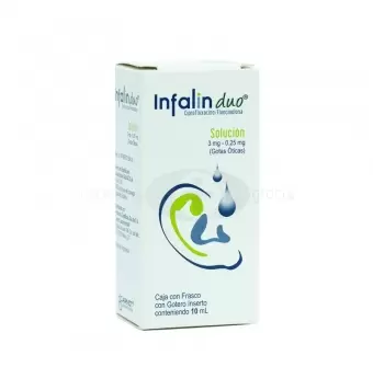 INFALIN DUO 3MG/0.25MG CON 10 ML SOLUCIÓN ÓTICA