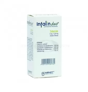 INFALIN DUO 3MG/0.25MG CON 10 ML SOLUCIÓN ÓTICA
