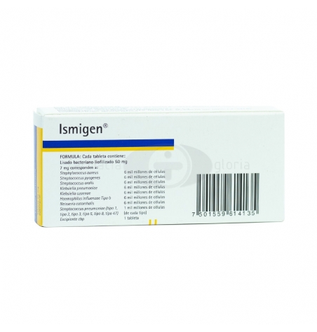 ISMIGEN 50 MG CON 30 TABLETAS SUBLINGUALES