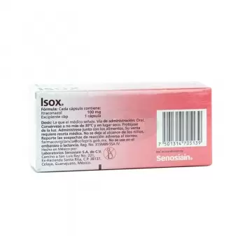 ISOX 100 MG CON 6 CÁPSULAS