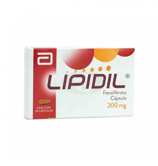 Lipidil 200 Mg Con 28 Cápsulas | Mejor Precio