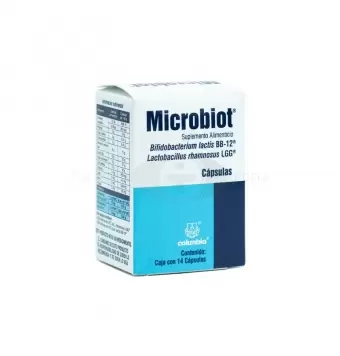 MICROBIOT CON 14 TABLETAS MASTICABLES