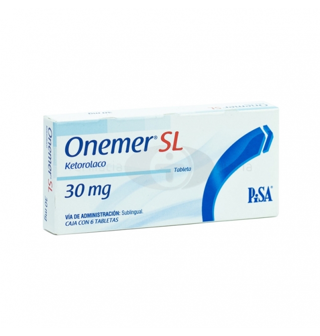 ONEMER SL 30 MG CON 6 TABLETAS