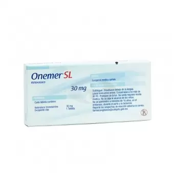 ONEMER SL 30 MG CON 6 TABLETAS