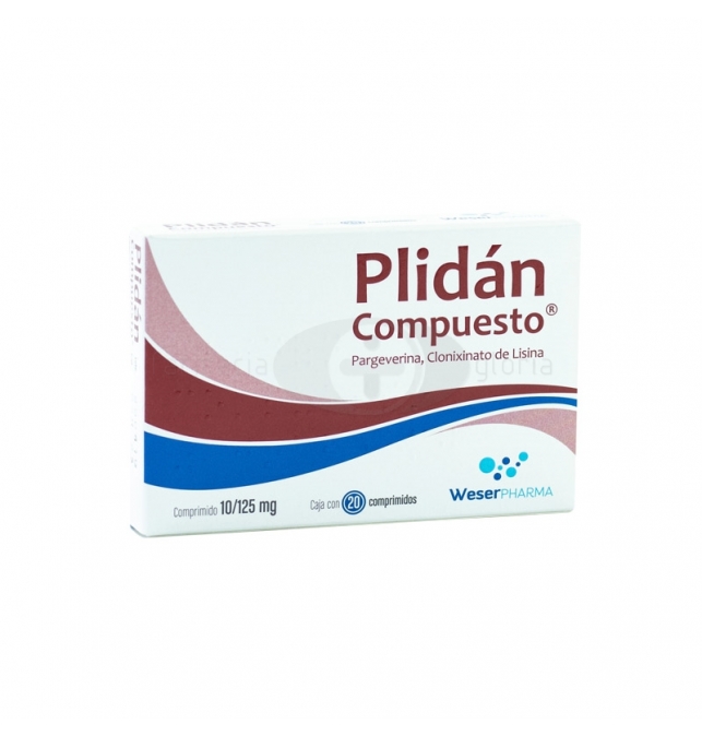 PLIDAN COMPUESTO 10MG/125MG CON 20 COMPRIMIDOS
