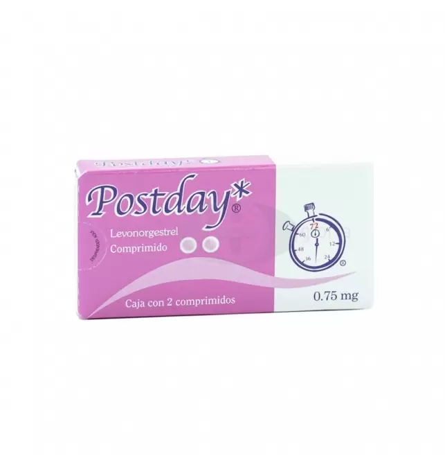 POSTDAY 0.75 MG CON 2 COMPRIMIDOS
