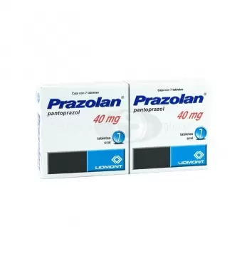PRAZOLAN DUAL 40 MG CON 7 TABLETAS