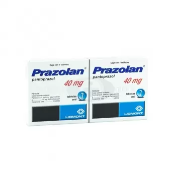 PRAZOLAN DUAL 40 MG CON 7 TABLETAS