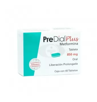 PREDIAL PLUS LP 850 MG CON 60 TABLETAS