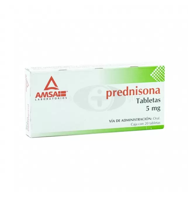 PREDNISONA 5 MG CON 20 TABLETAS
