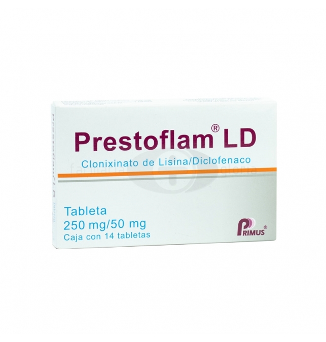 PRESTOFLAM LD 250MG/50MG CON 14 TABLETAS