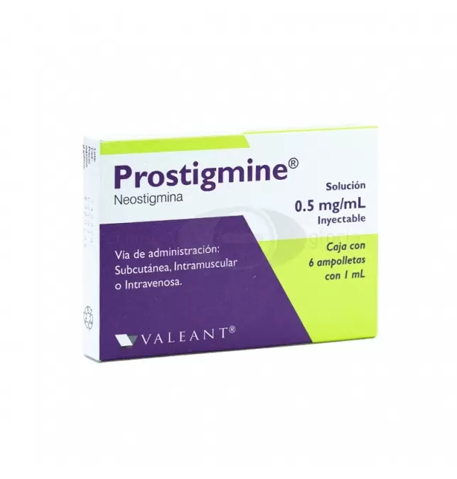 PROSTIGMINE 0.5 MG CON 6 AMPOLLETAS DE 1 ML