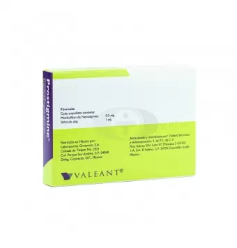 PROSTIGMINE 0.5 MG CON 6 AMPOLLETAS DE 1 ML