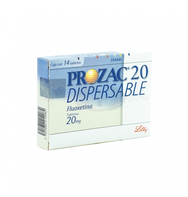 PROZAC-20 DISPERSABLE 20 MG CON 14 TABLETAS