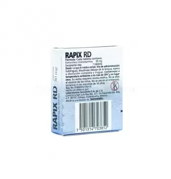 RAPIX RD 30 MG CON 4 TABLETAS SUBLINGUALES