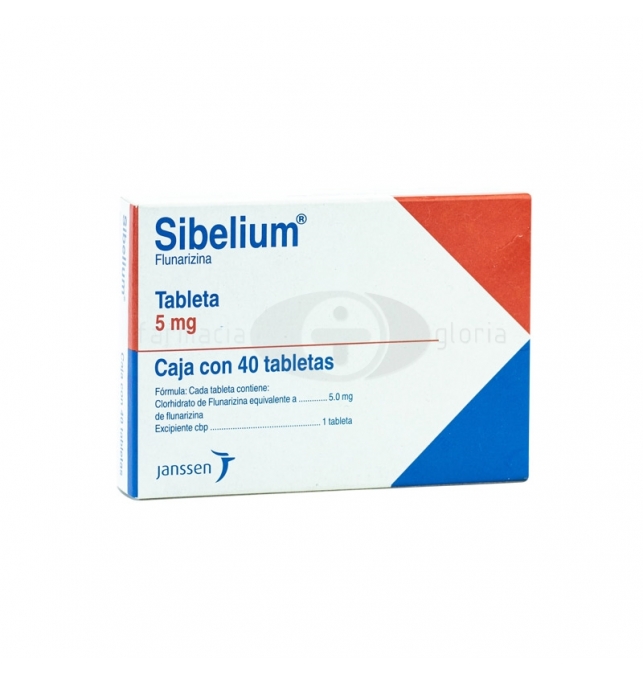 SIBELIUM 5 MG CON 40 TABLETAS