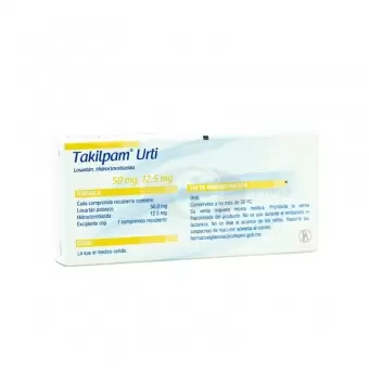 TAKILPAM URTI 50MG/12.5MG CON 30 COMPRIMIDOS
