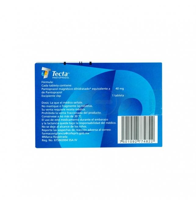 TECTA 40 MG CON 7 TABLETAS