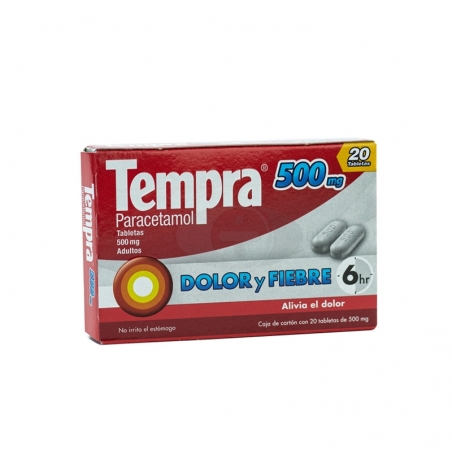 TEMPRA 500 MG CON 20 CAPLETS