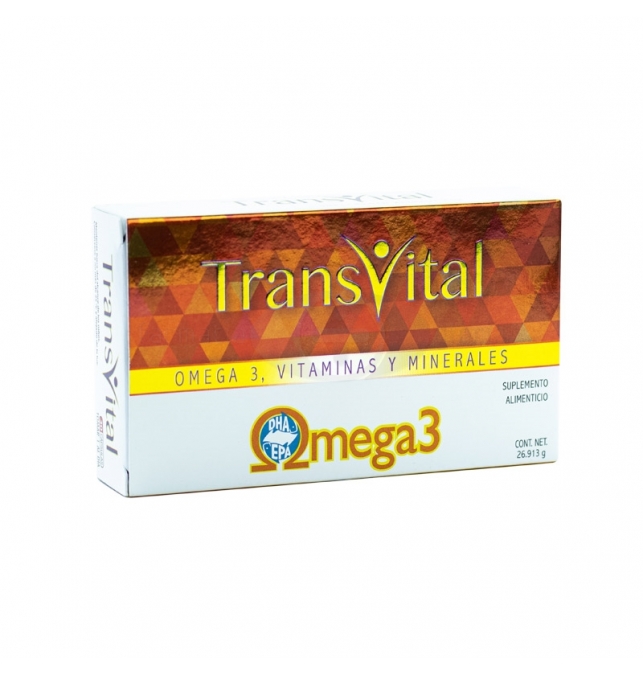 TRANSVITAL-E SUPLEMENTO ALIMENTICIO CON 30 CÁPSULAS