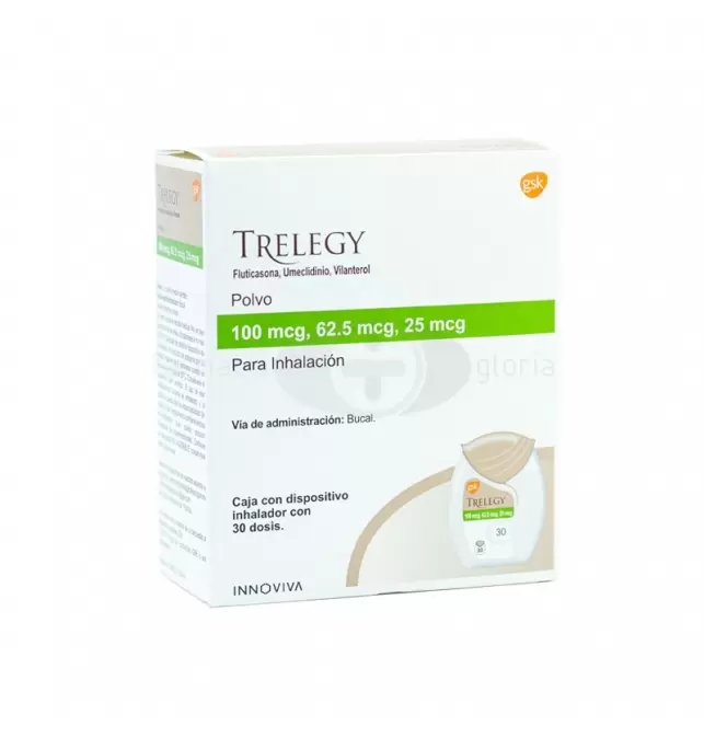 Trelegy 100Mcg Polvo Con Inhalador De 30 Dosis | Mejor Precio