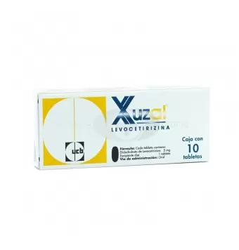 XUZAL 5 MG CON 10 TABLETAS