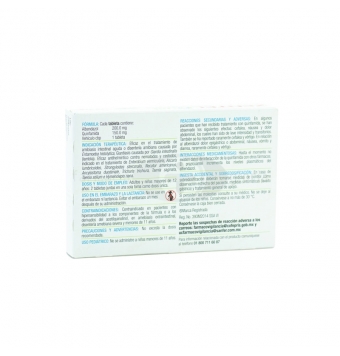 ZENTEL DUAL 200MG/150MG CON 2 TABLETAS