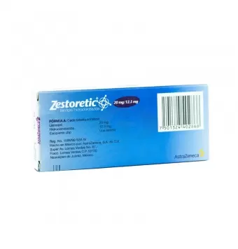 ZESTORETIC 20 MG CON 28 TABLETAS