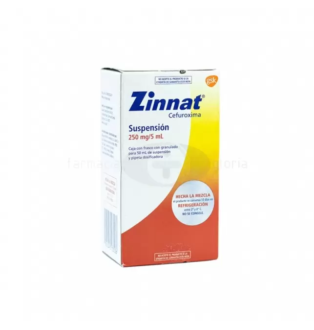 ZINNAT 250MG/5ML SUSPENSIÓN CON GRANULADO PARA 50 ML