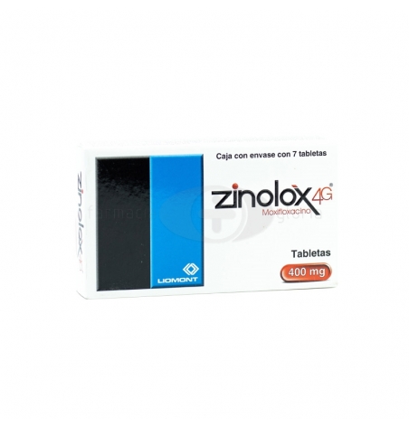 ZINOLOX 4G 400 MG CAJA CON 7 TABLETAS