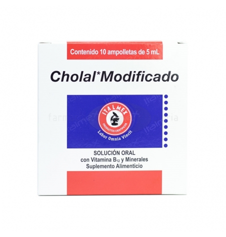CHOLAL MODIFICADO CON 10 AMPOLLETAS DE 5 ML